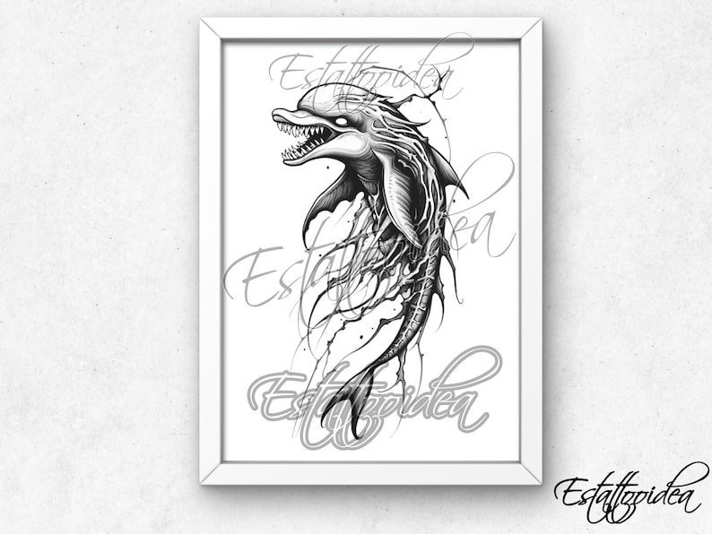 Dolphin Tattoo | Dolphin Tattoo Design | Dolphin Horror Tattoo ...