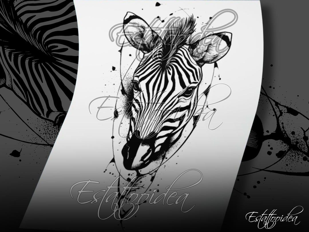 Zebra Tattoo | Zebra Tattoo Design | Stripe Tattoo | Animal Tattoo ...