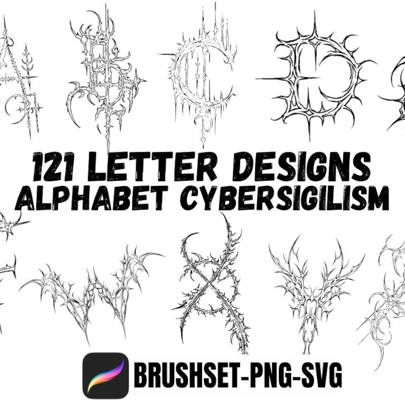 Cyber Sigilism Tattoo Stencil - Etsy