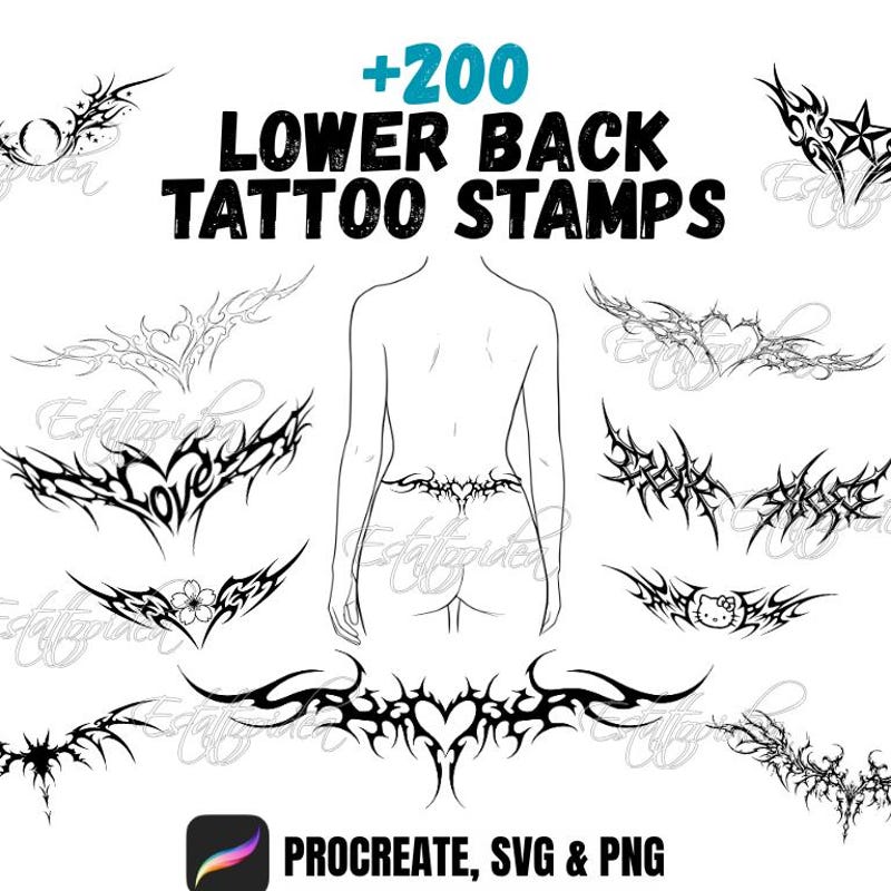 Lower Back Tattoo - Etsy
