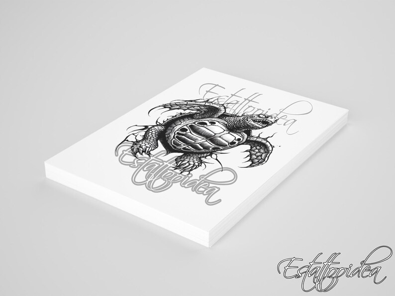 Turtle Tattoo | Turtle Tattoo Design | Turtle PNG | Dark Tattoo ...