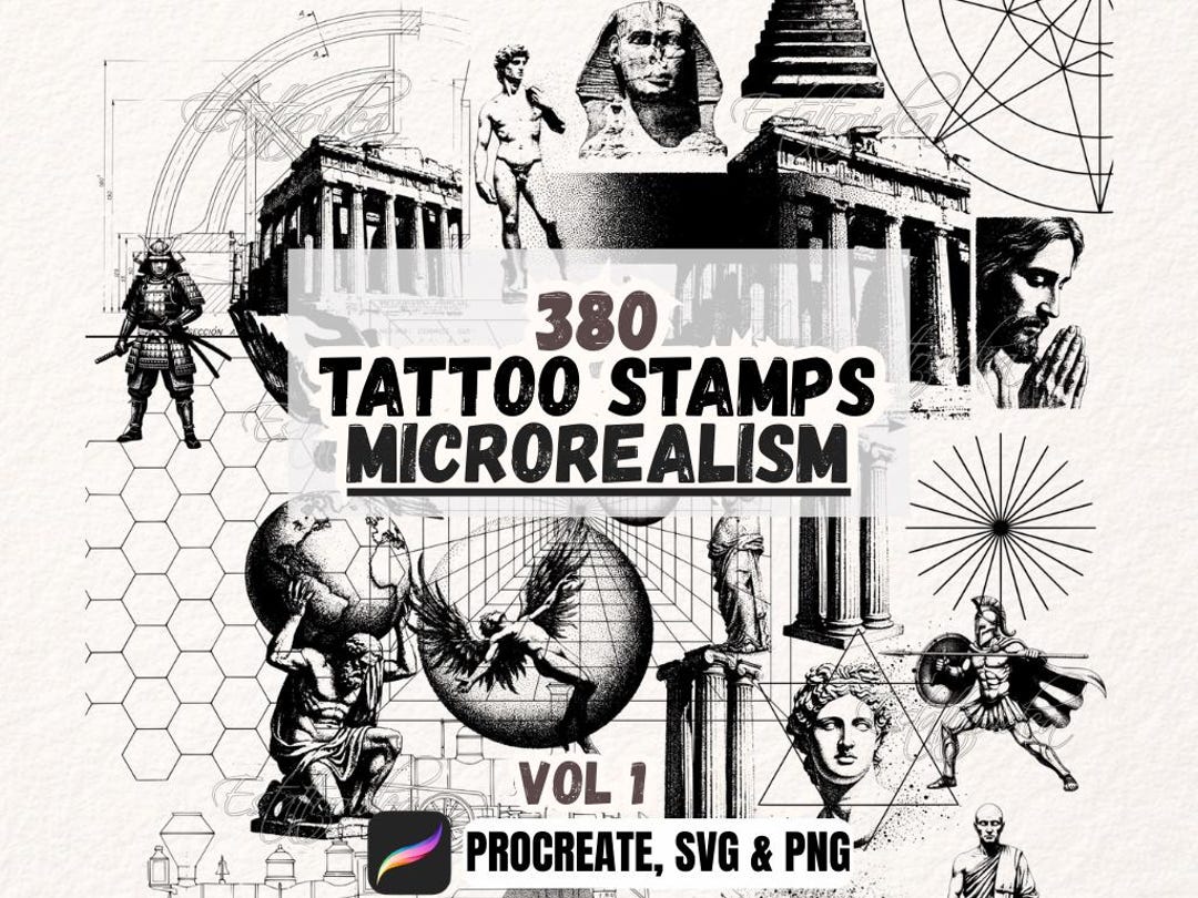 380 Conceptual Microrealism Tattoo Stamps - Abstract | Brushes for ...