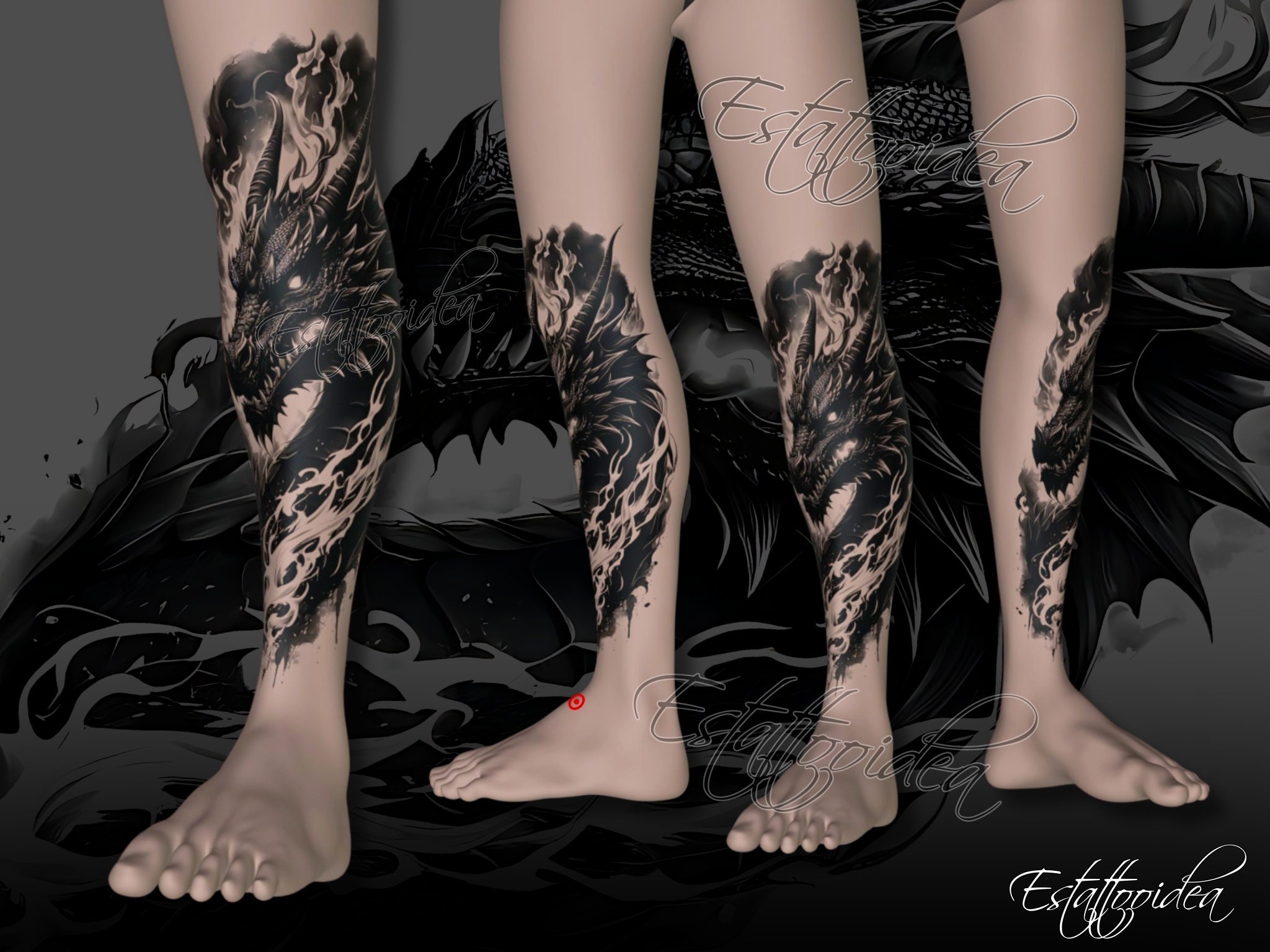 Dragon Tattoo | Dragon Tattoo Design | Dragon Tattoo Sleeve | Dark ...