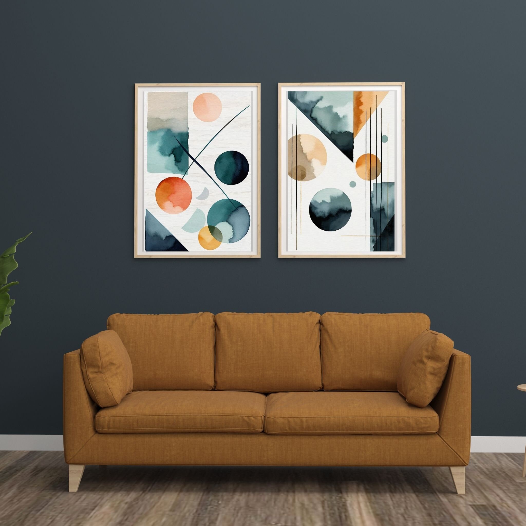 Contemporary Modern Abstract Art Wall Art for Linving Rooms Printable ...