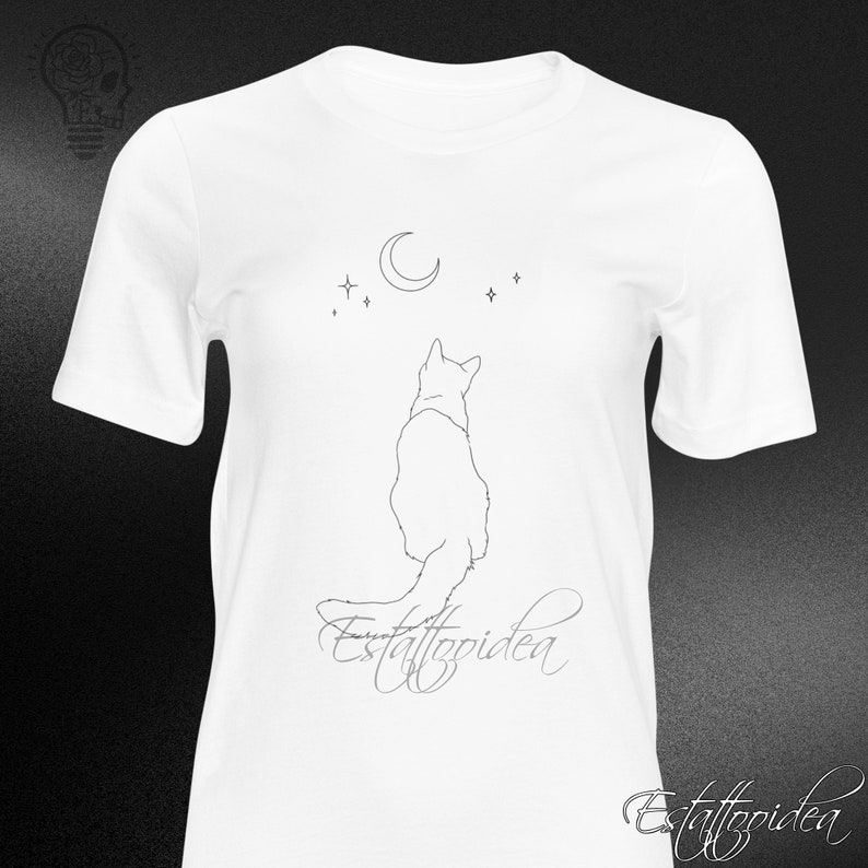 Custom Fine Line Cat Portrait - Linear Cat Tattoo Design - One Line Cat ...