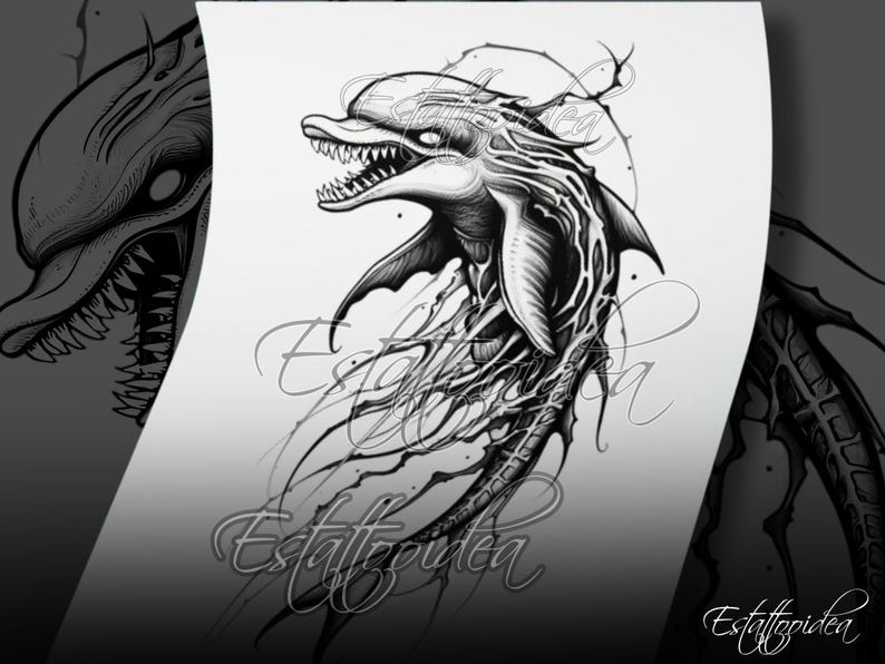 Dolphin Tattoo | Dolphin Tattoo Design | Dolphin Horror Tattoo ...