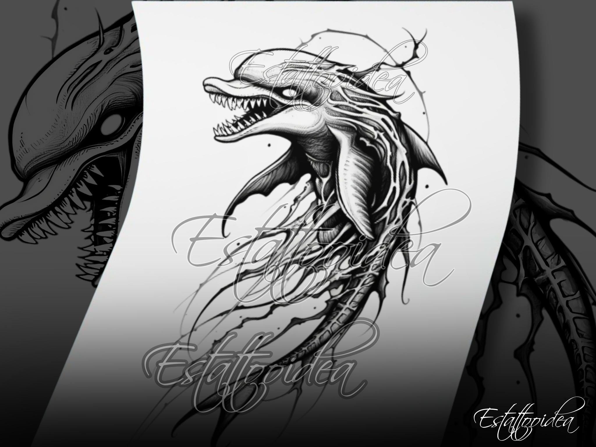 Dolphin Tattoo | Dolphin Tattoo Design | Dolphin Horror Tattoo ...
