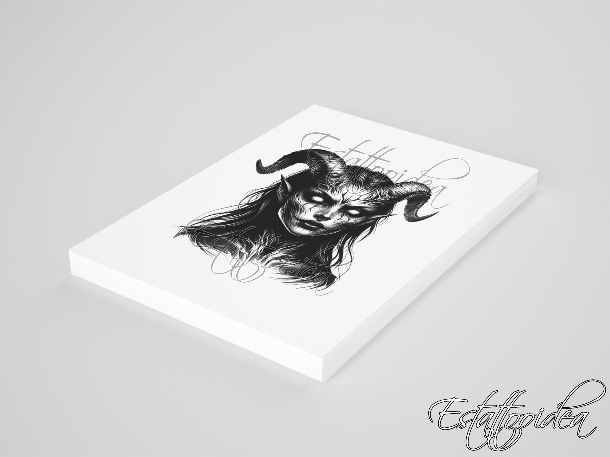 Demon Girl Tattoo Designs
