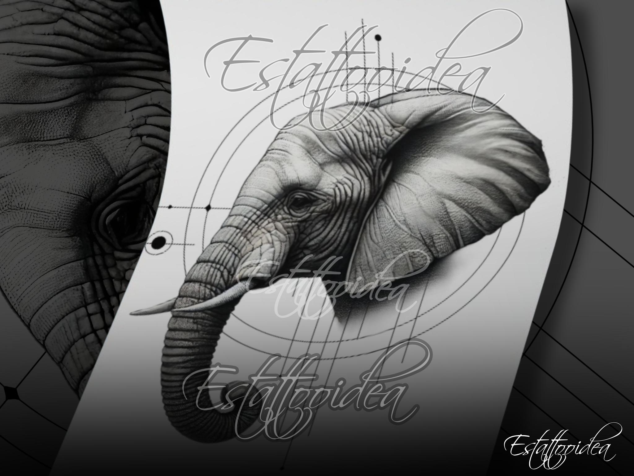 Elephant Tattoo | Elephant Tattoo Design | Elephant Head Tattoo ...