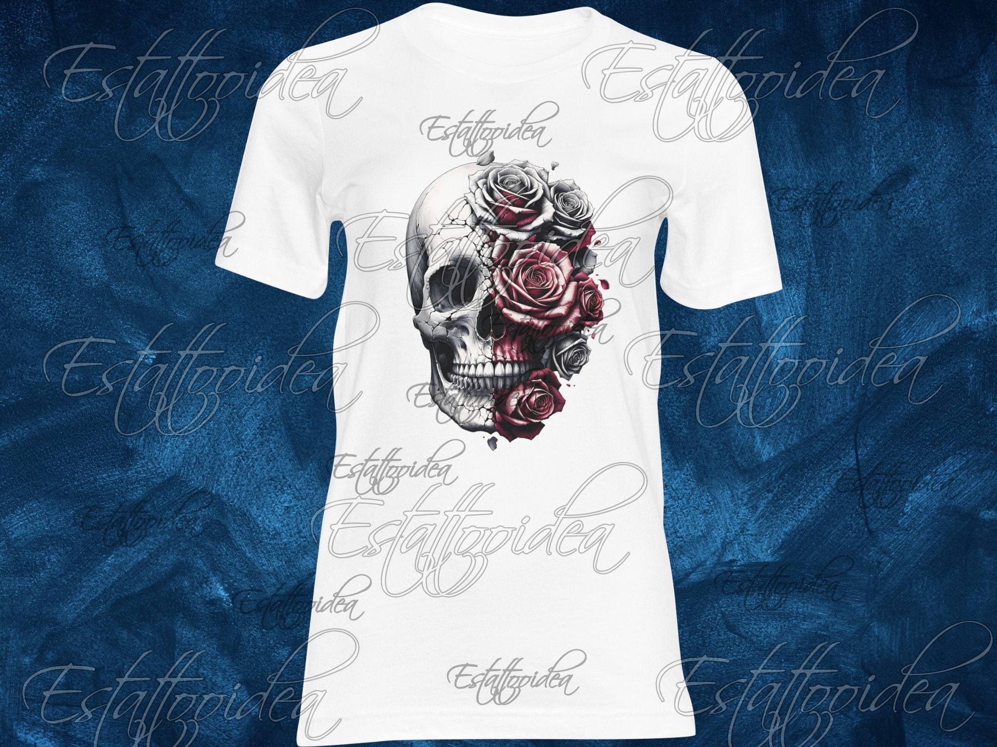 Skull and Roses Drawing | Skull Tattoo Design | Rose Tattoo | Skull and ...