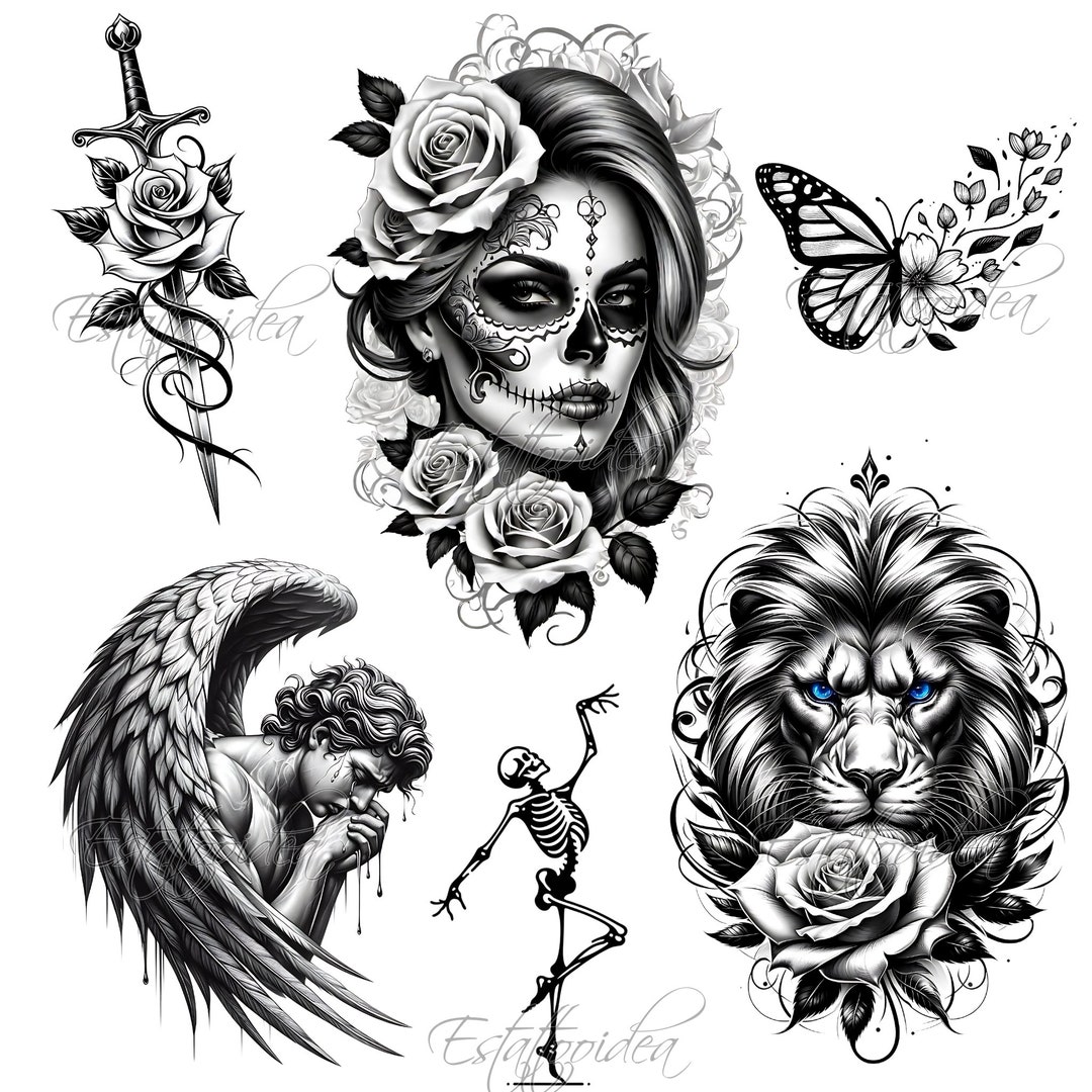 Custom Tattoo Design - Basic - Simple - 1 or 2 Elements - Etsy