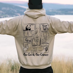 Endangered Animals Ecology Shirt Save the Planet Oversized Hoodie ...