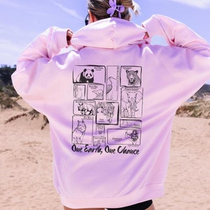 Endangered Animals Ecology Shirt Save the Planet Oversized Hoodie ...