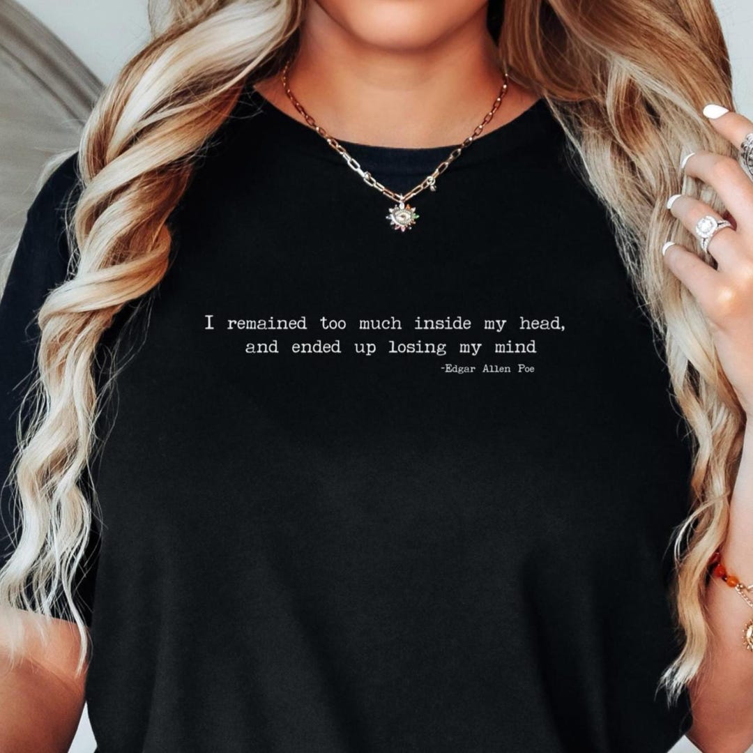 Edgar Allan Poe Shirt Literature Shirt, Classic Book Tshirt ...