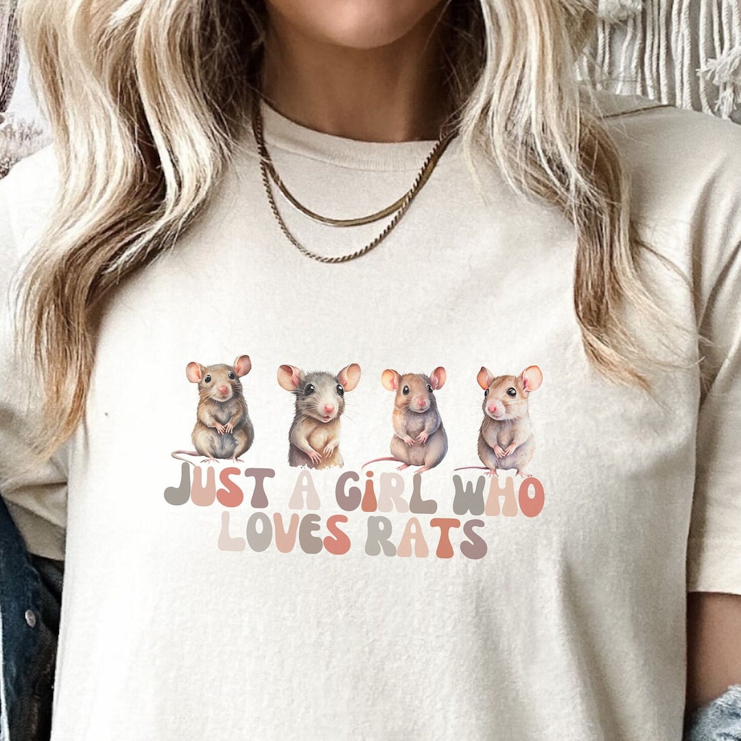Cute Rat Shirt Gift for Rat Mom Tshirt Cute Rat Funny Animal Shirt Cute ...