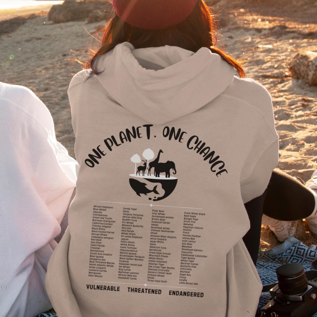 Ecology Shirt Trendy Hoodie Endangered Animals Sweatshirt Earth Day ...