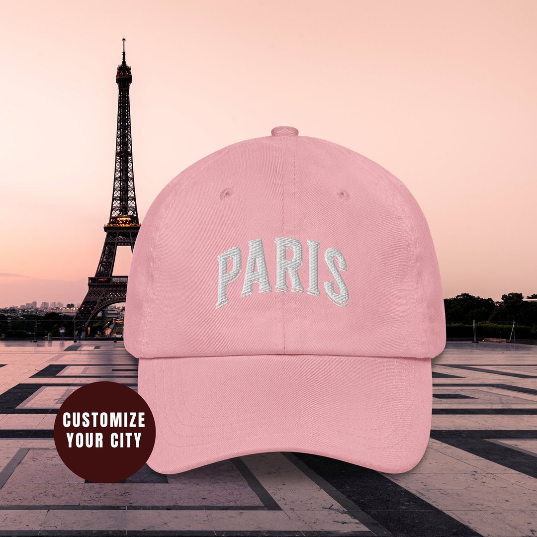 Paris Embroidered Hat Custom City Baseball Hat Trendy Aesthetic Womens ...