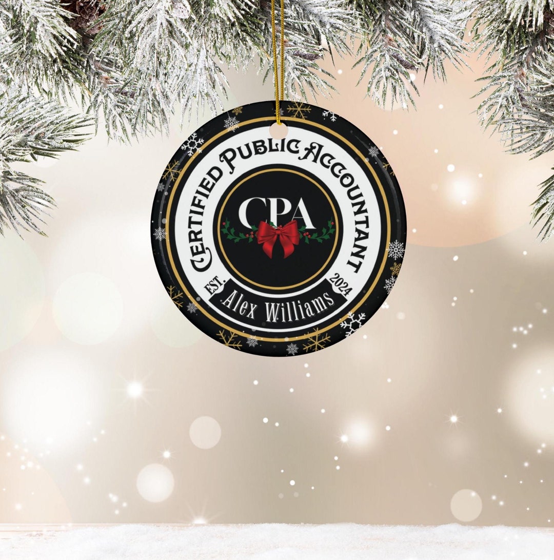 CPA Ornament Personalized Christmas Ornament Gift for CPA Custom ...
