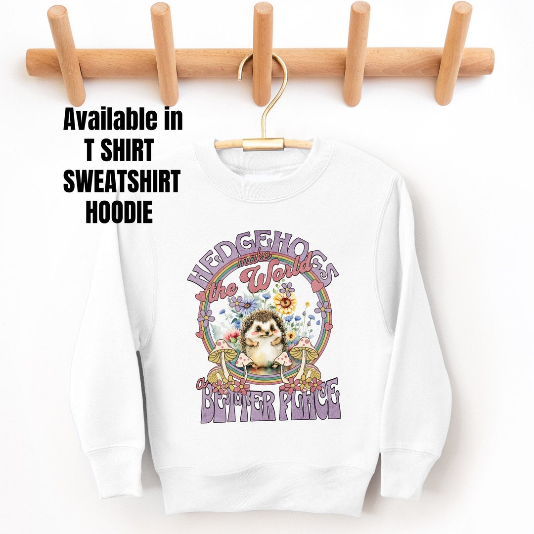 Hedgehog Sweatshirt Hedgehog Retro Graphic Sweatshirt Hedgehog Mom ...