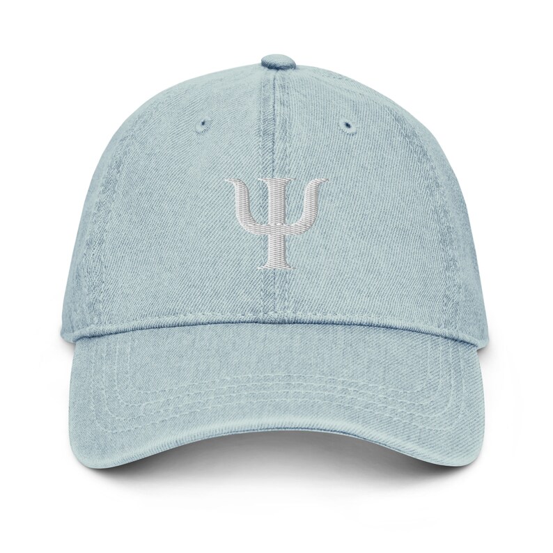 Psychology Gifts Embroidered Baseball Cap PSI Emblem Embroidered Hat ...