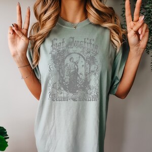 Lady Justice Graphic Tshirt Criminal Justice Major Scales of Justice ...