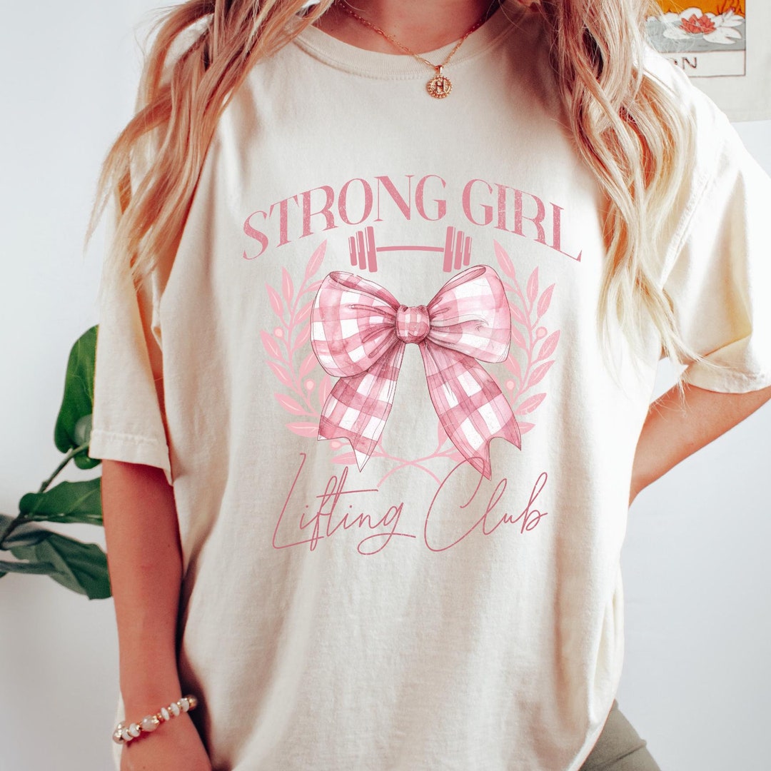 Coquette Gym Shirt Comfort Colors Workout Shirt Pink Gym Clothes Weight ...