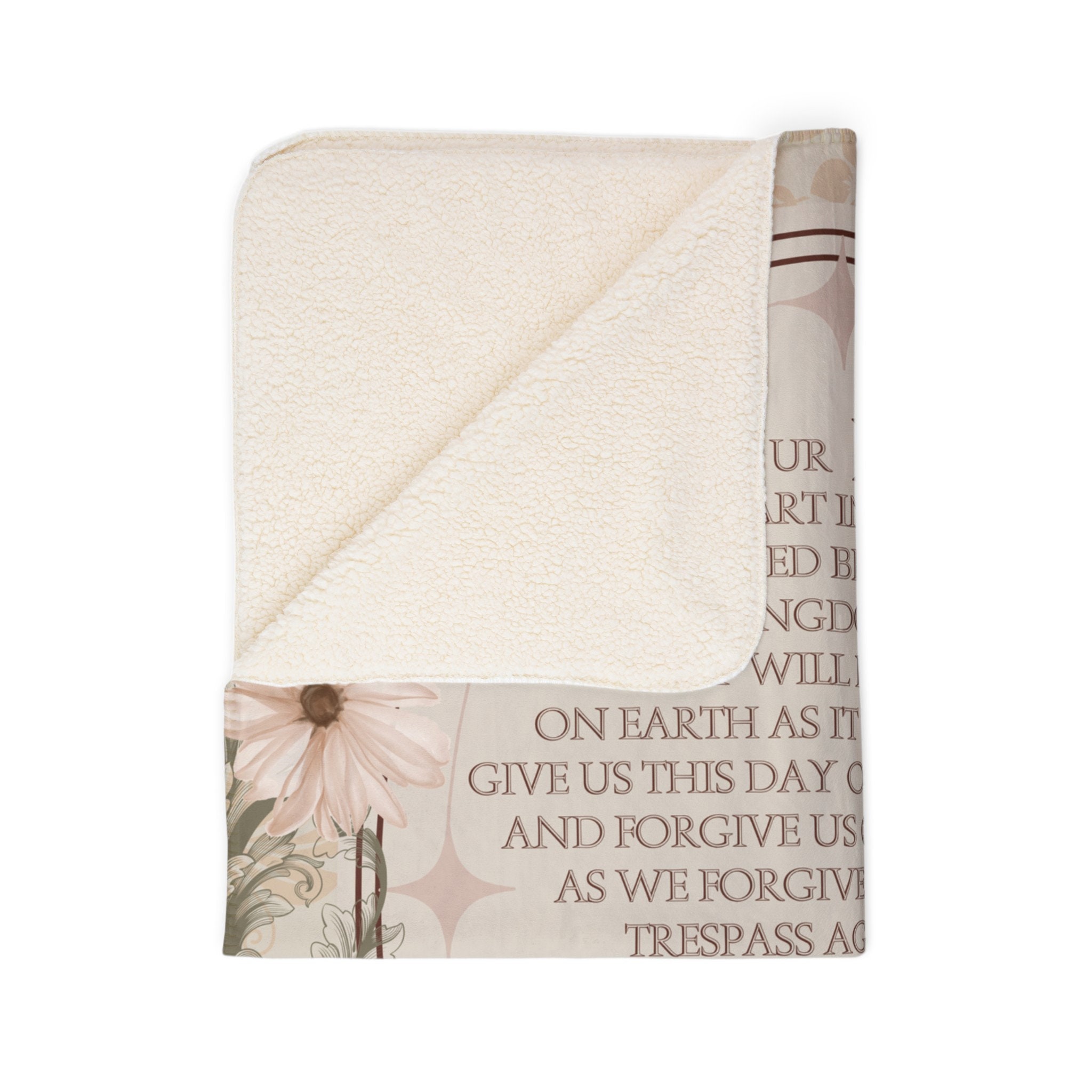 Christian Blanket Lord's Prayer Sherpa Blanket Pastor Gifts Bible Verse ...