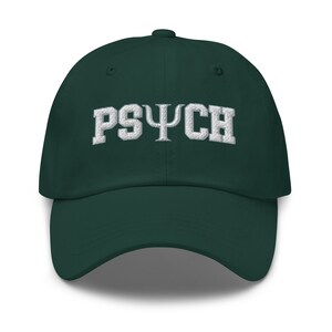 PSYCH Embroidered Hat College Merch PSI Emblem Baseball Hat Trendy ...
