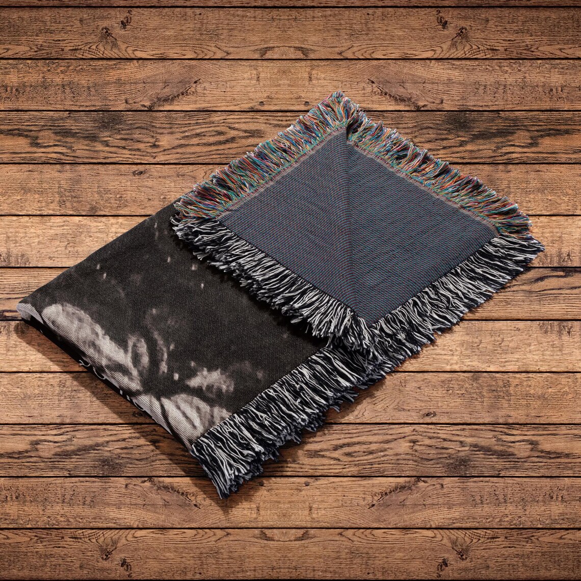 Woven Blanket Priestly Blessing Throw Blanket Housewarming Gift Black ...