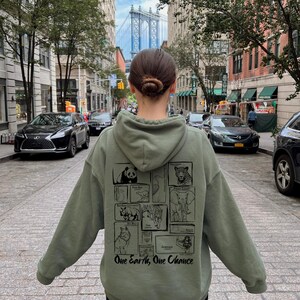 Endangered Animals Ecology Shirt Save the Planet Oversized Hoodie ...