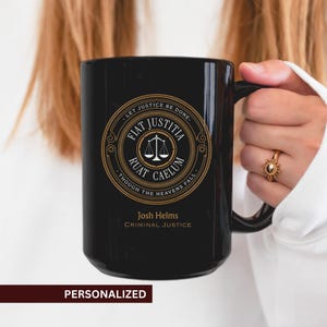 Criminal Justice Coffee Mug Personalized Gift for Criminal Justice ...