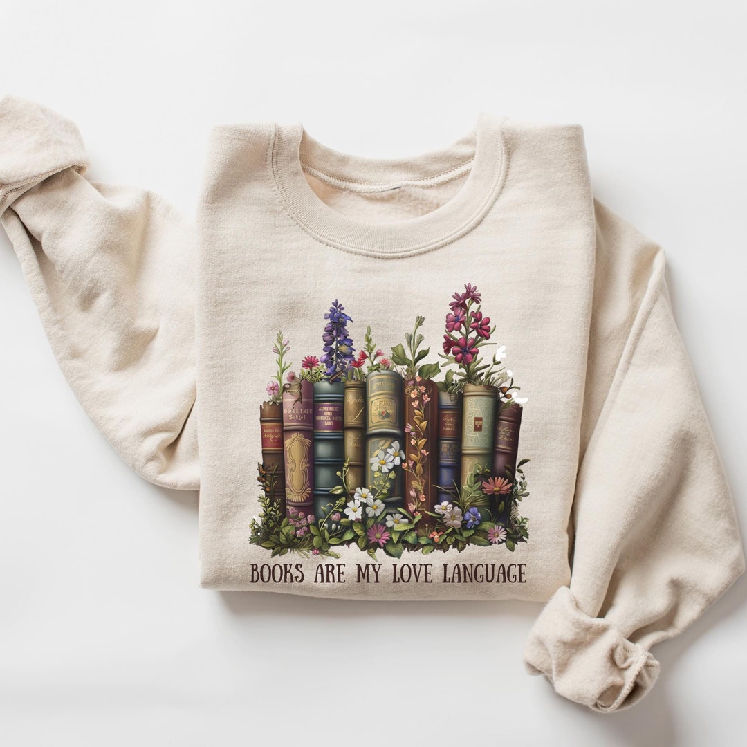 Book Sweatshirt Graphic Tee Book Lover Gift Trendy Oversized Book ...