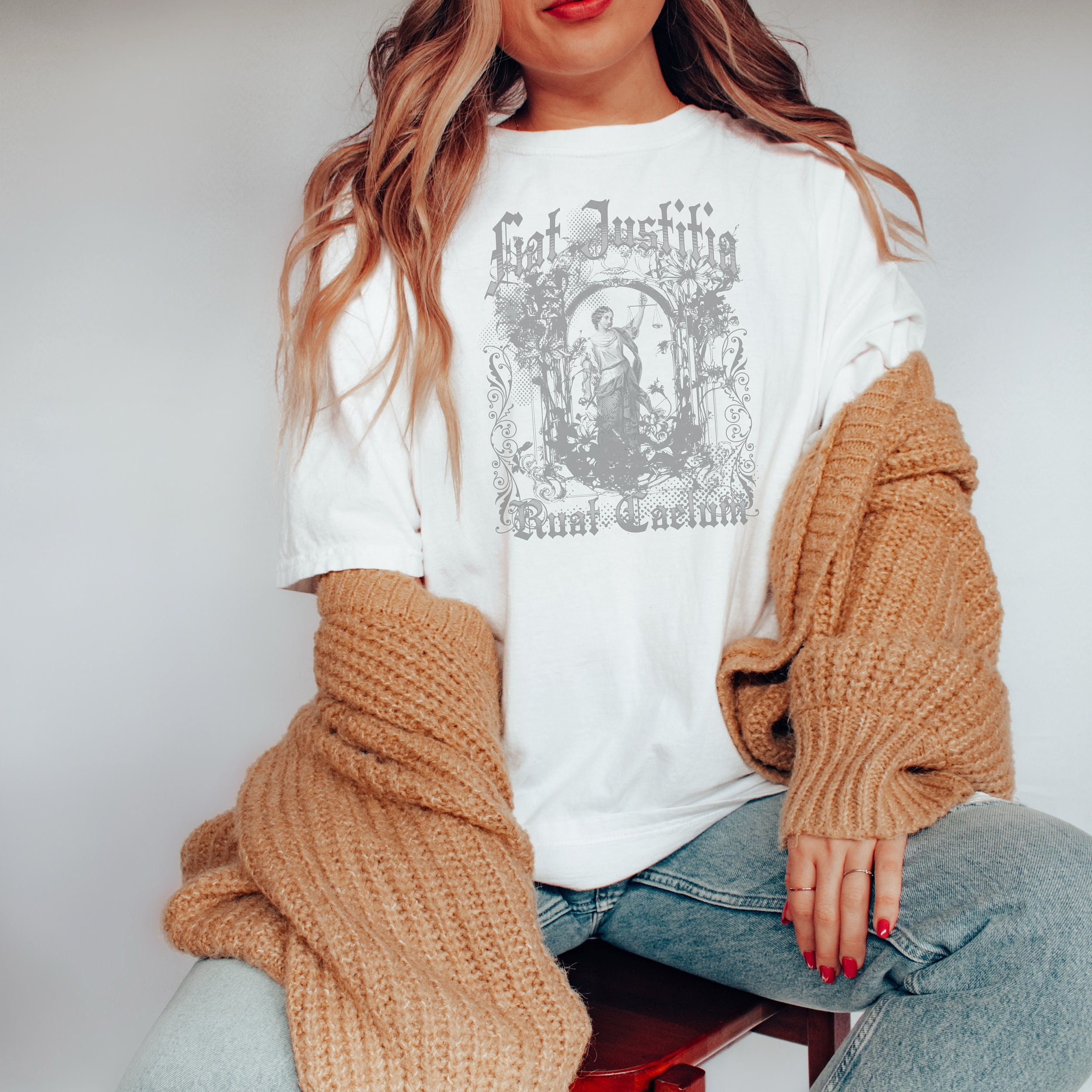 Lady Justice Graphic Tshirt Criminal Justice Major Scales of - Etsy