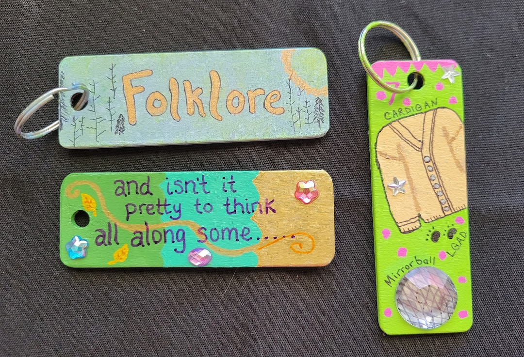 Taylor Swift Folklore Era Inspired Keychains - Etsy