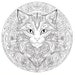 Mandala Meow: Serene Feline Designs for Adult Coloring Bliss Digital ...