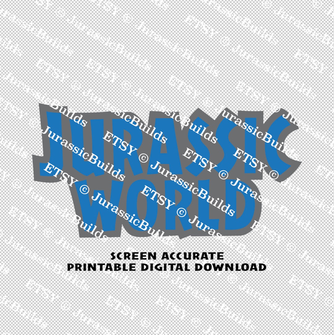 Jurassic World Gate Screen Accurate Logo, Printable Digital Download - Etsy