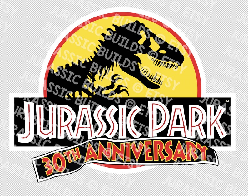 Jurassic Park 30th Anniversary Logo VECTOR - DIGITAL DOWNLOAD - Etsy
