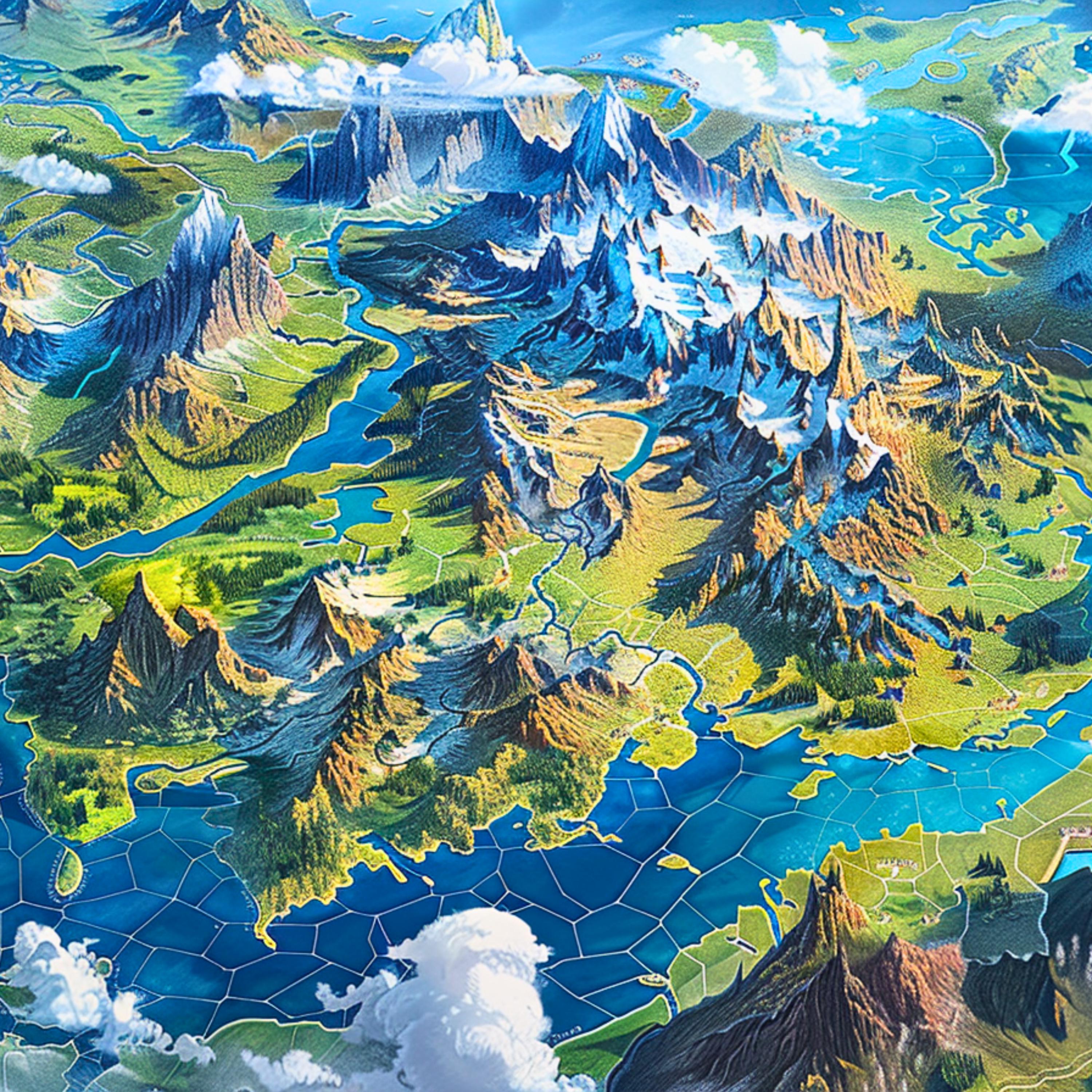 5 Top-down Fantasy Terrain Pack – High-resolution Digital Backgrounds ...