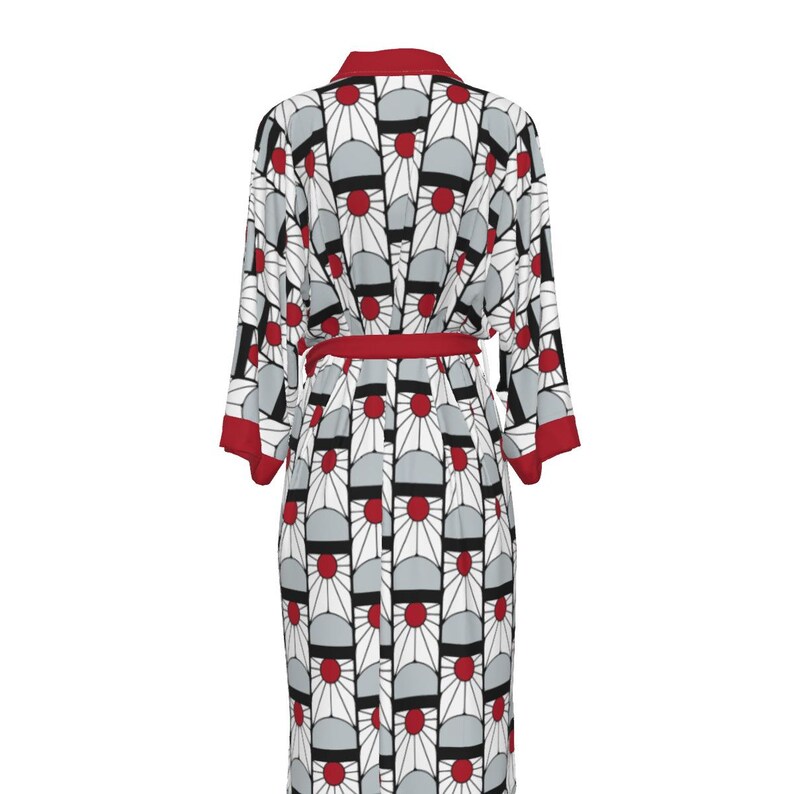 Demon Slayer Kamado Tanjiro Hanafuda Satin Kimono Robe Robe / Anime ...