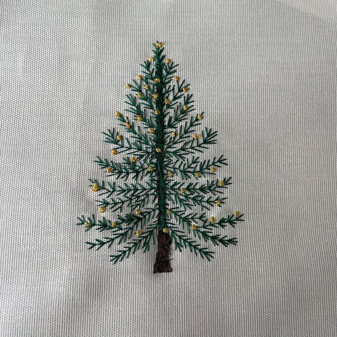 Christmas Tree Embroidery File, 4 SIZES Pes, Christmas Pes Machine ...