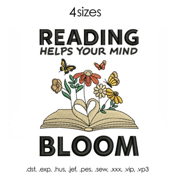 Reading Embroidery - Etsy