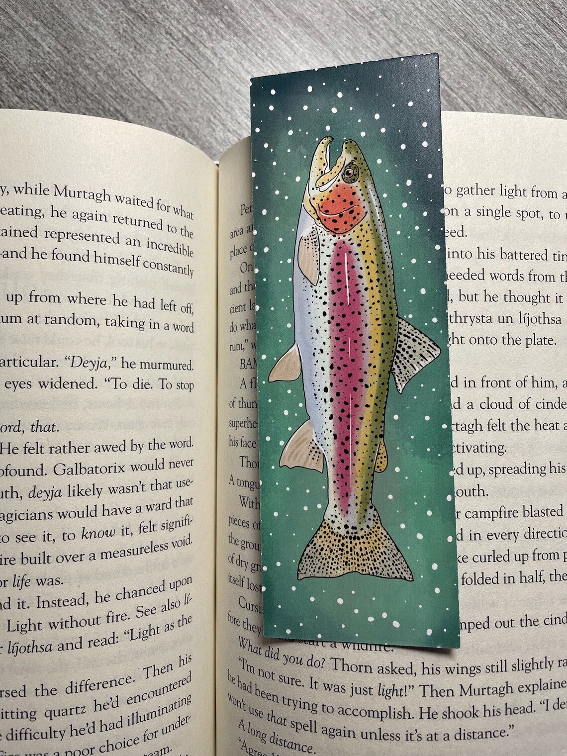 Rainbow Trout Matte Bookmark - Laminated or Unlaminated Option - Fish ...