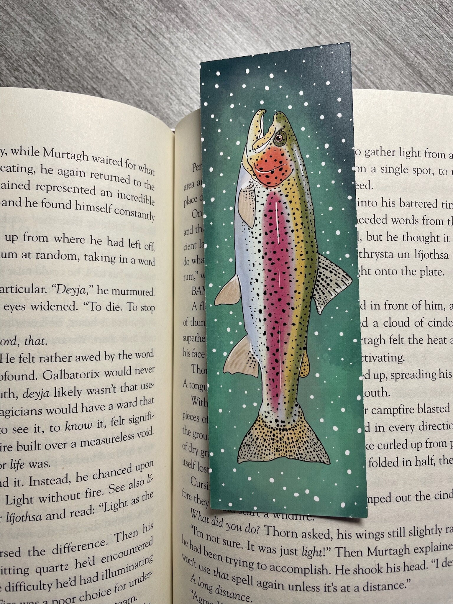 Rainbow Trout Matte Bookmark - Laminated or Unlaminated Option - Fish ...