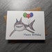 Shark Birthday Card With Craft Envelope - A2 Size, Kids Birthday Card ...