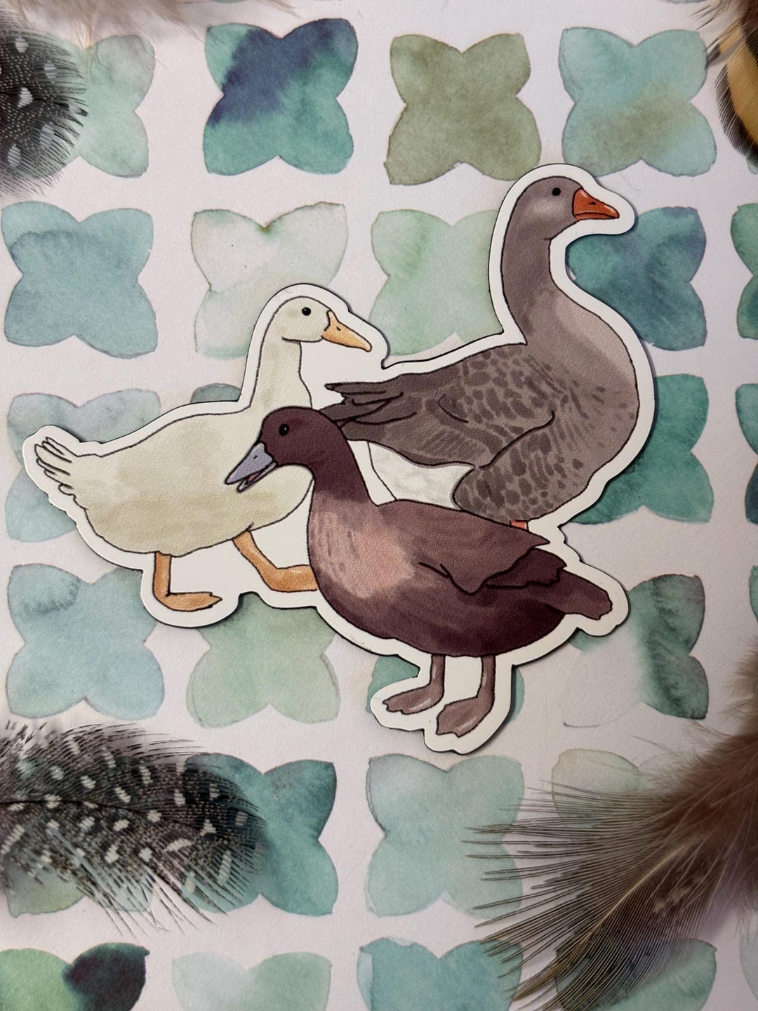 Duck Duck Goose Vinyl Fridge Magnet - Original Art - Flexible Magnet ...
