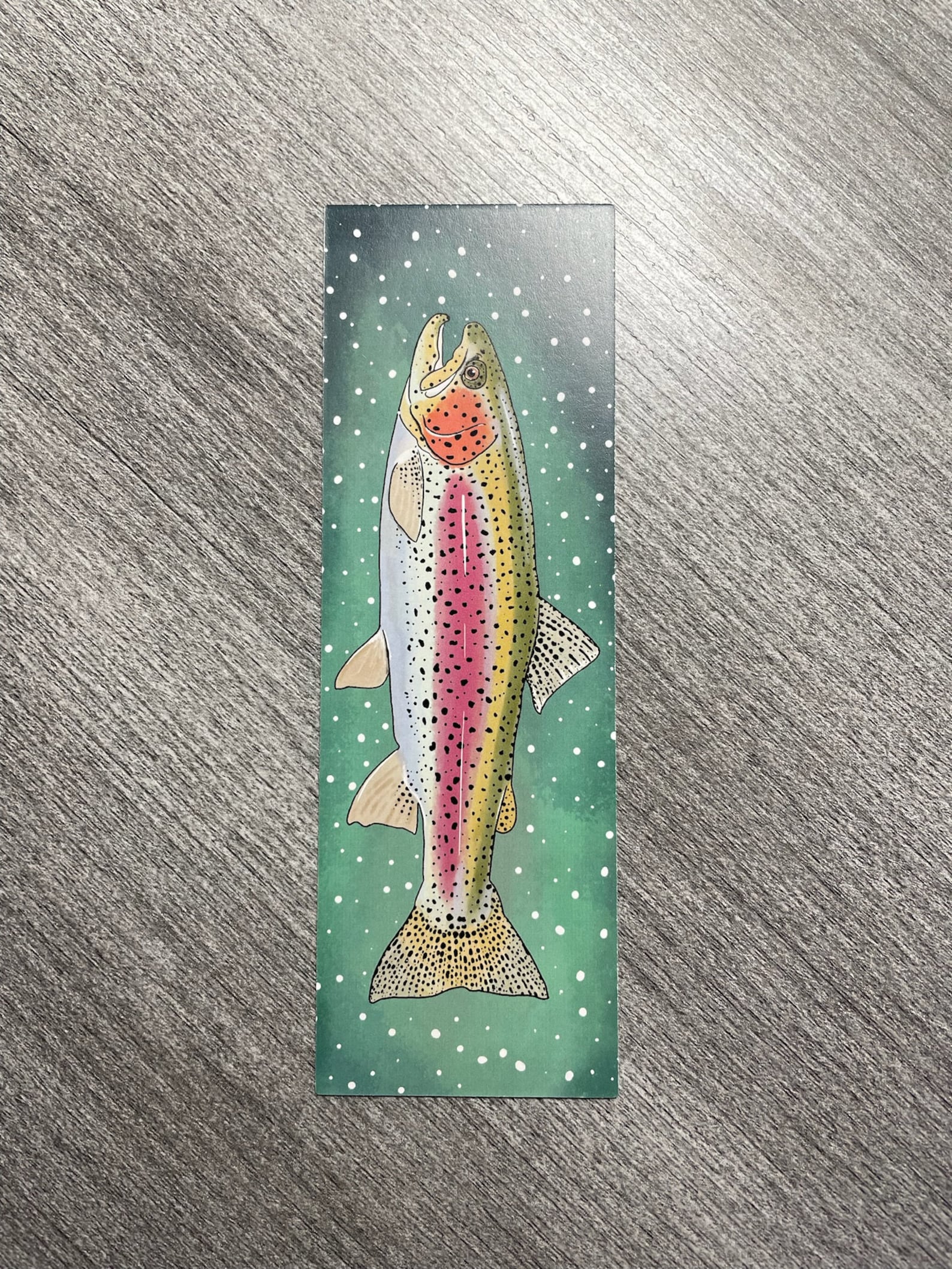 Rainbow Trout Matte Bookmark - Laminated or Unlaminated Option - Fish ...