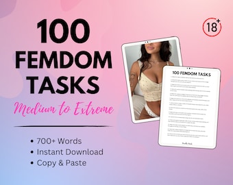 100 Femdom Tasks Femdom Scripts Onlyfans Sexting Adult - Etsy