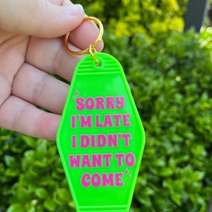 Motel Key Chains/trendy Key Chain/retro/mom Keychain/gift Ideas ...