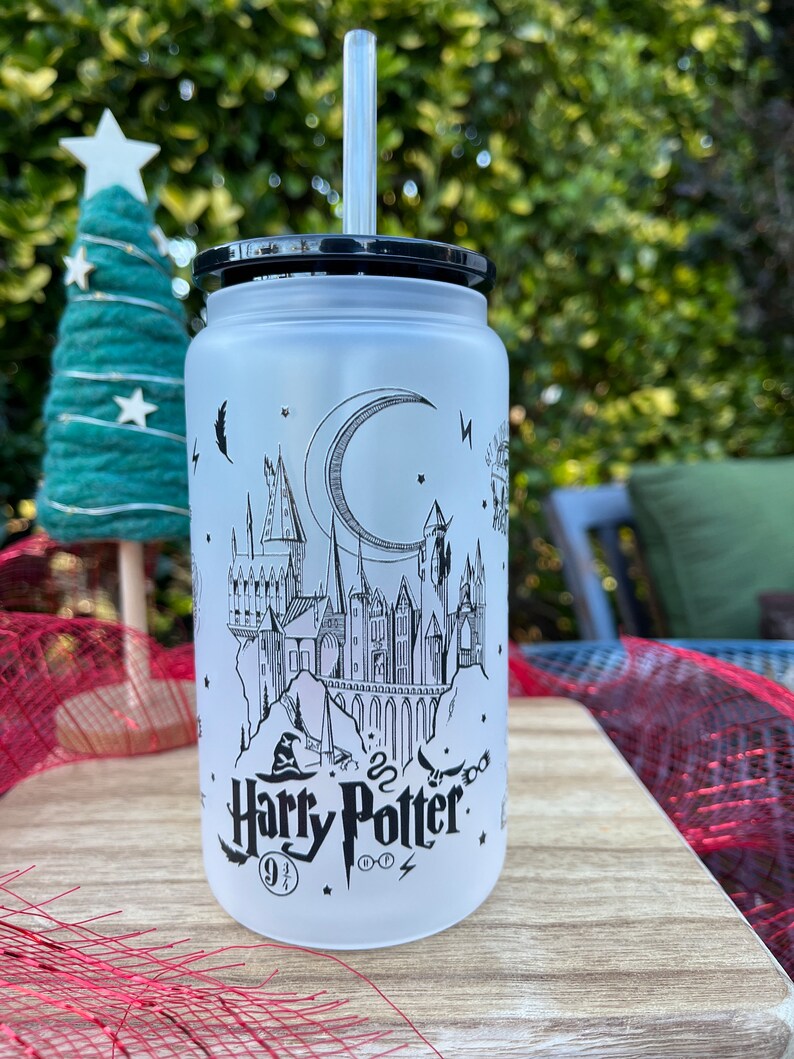 Wizard Magic Glass Beer Can Cup 16oz Beer Glass Iced Coffee-potter ...