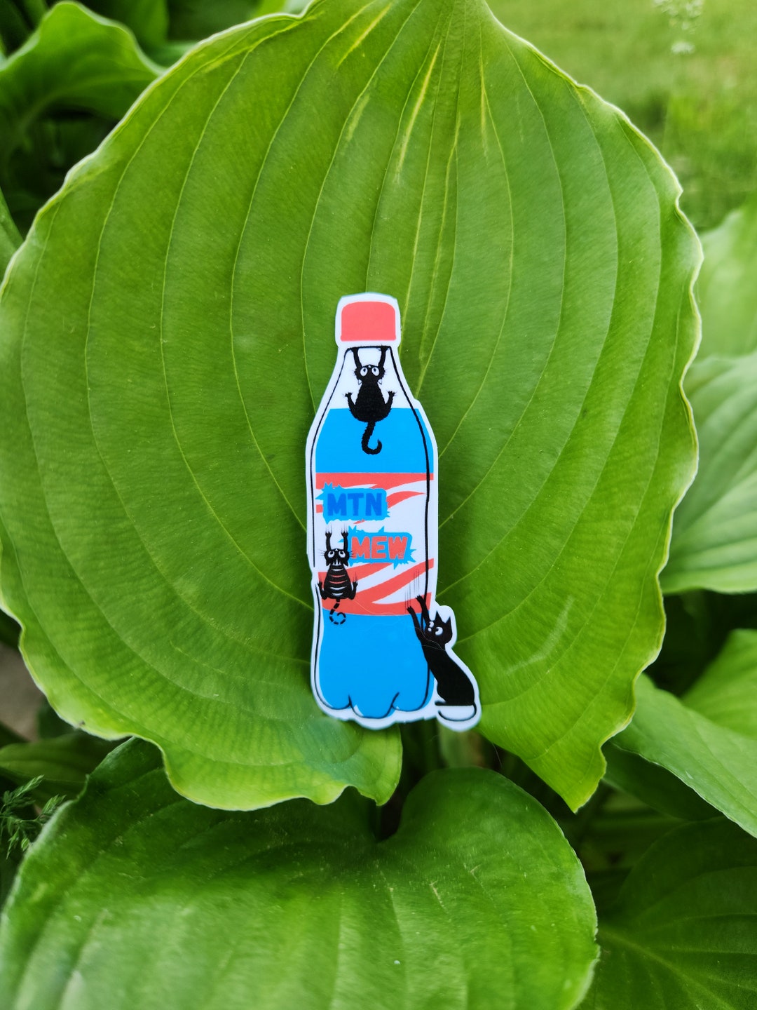 Mtn Mew Vinyl Sticker Patriotic Pop Holographic Black Cats - Etsy